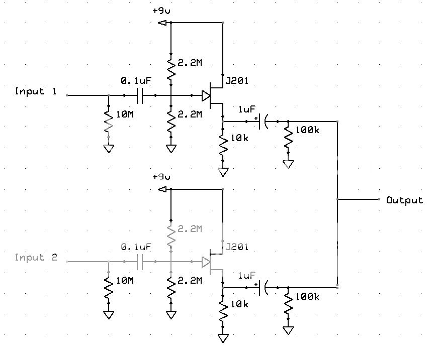 any boxes that can just sum two signals to one output? - Effects and ...